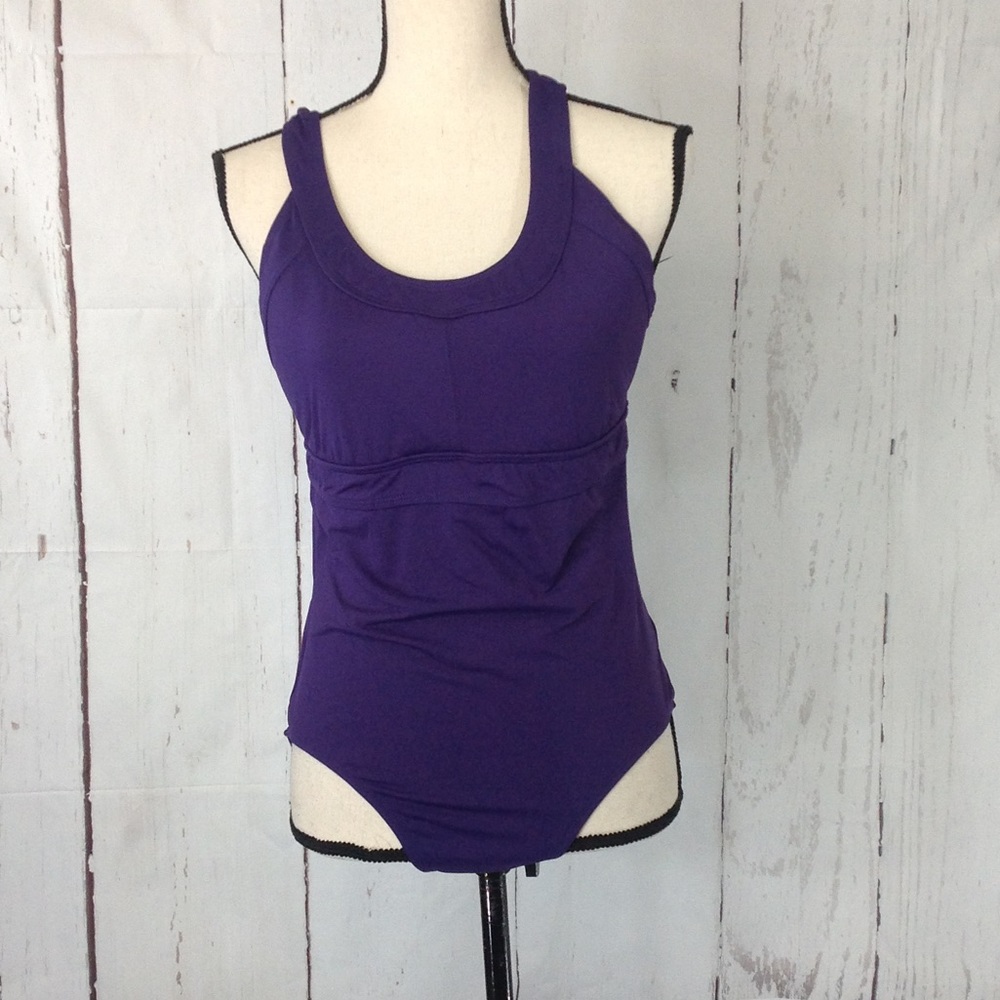 Athleta Purple One-Piece Large Swimwear - Gem